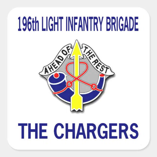 196th LIGHT INFANTRY BRIGADE Square Sticker | Zazzle