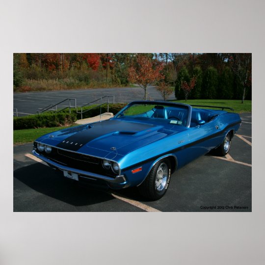 1970 Dodge Challenger R/T Poster | Zazzle.com