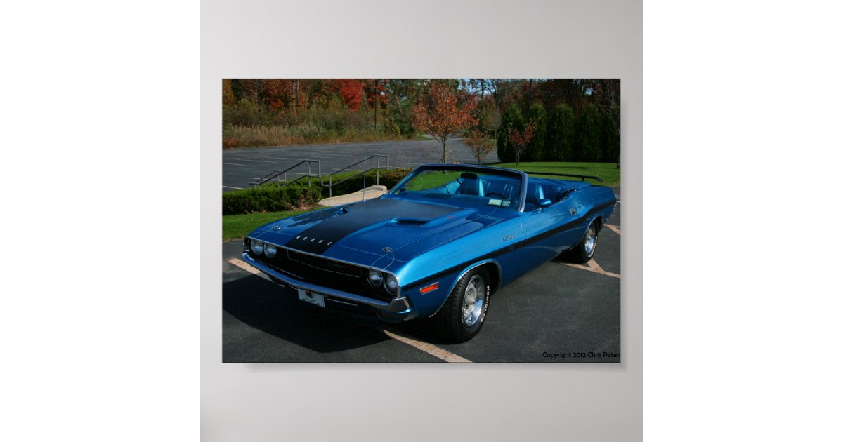 1970 Dodge Challenger R/T Poster | Zazzle