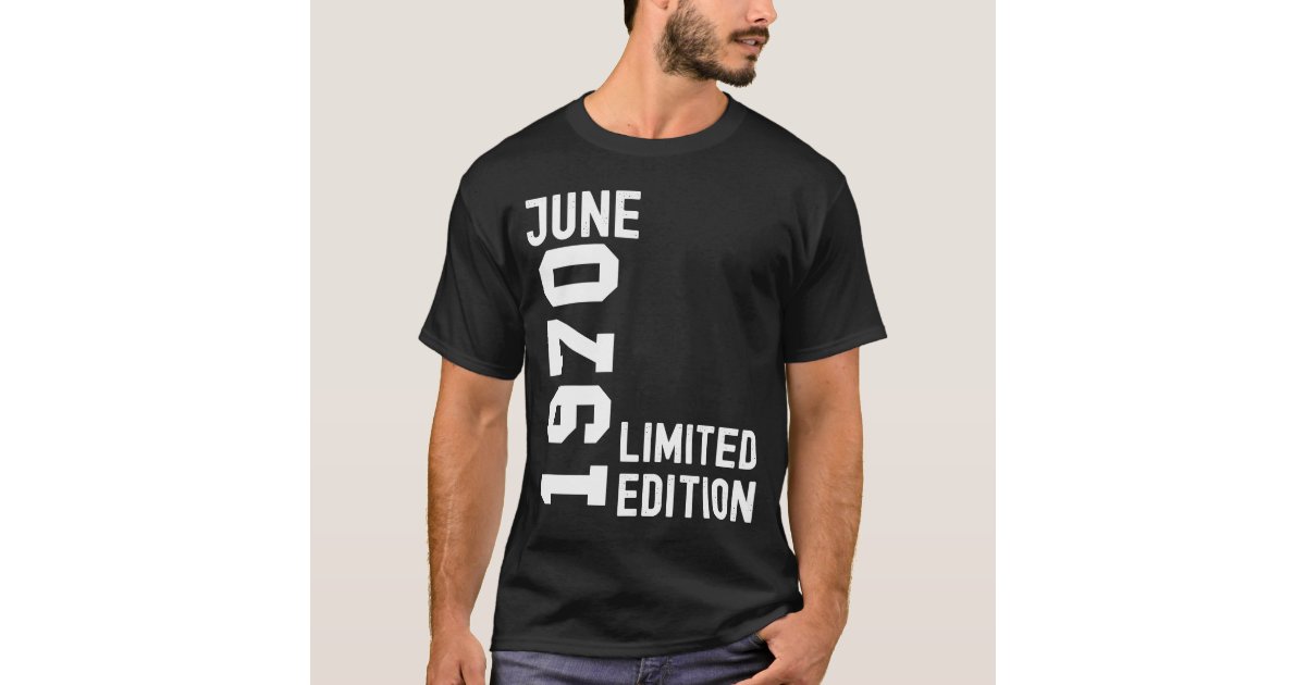1970 June Happy Birthday Party T-Shirt | Zazzle