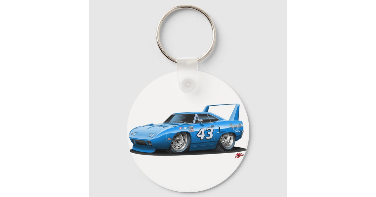 1970 Nascar Superbird Petty Keychain | Zazzle