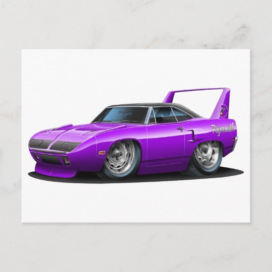 1970 Plymouth Superbird Purple Car Postcard | Zazzle.com