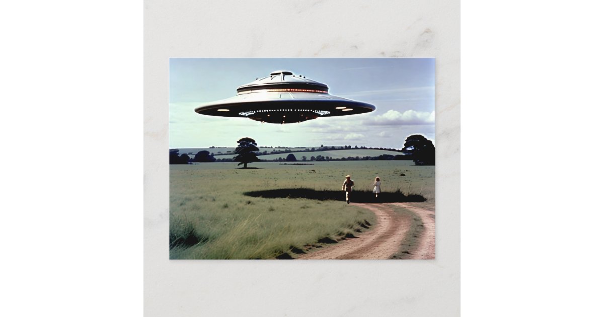 1970s Retro UFO Photo Australian Outback Postcard | Zazzle