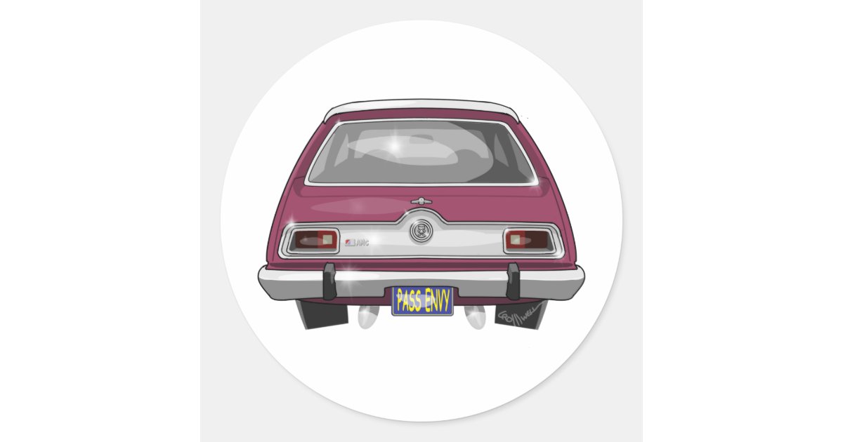 1973 AMC Gremlin Classic Round Sticker | Zazzle