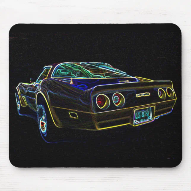 1980 Corvette Mouse Pad | Zazzle