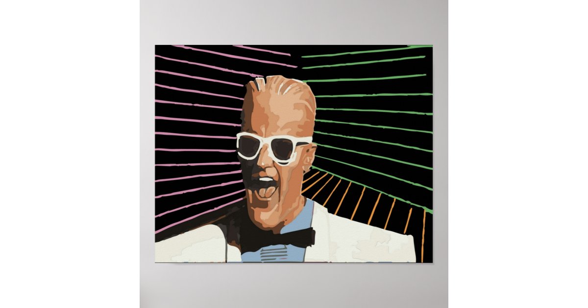 1980s Retro Max Headroom Poster | Zazzle