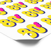 1980s Theme Yellow and Pink 80s Design Temporary Tattoos | Zazzle