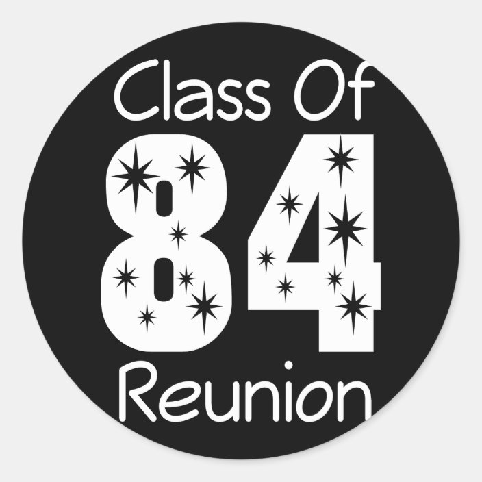 1984 Class Reunion Stickers | Zazzle.com