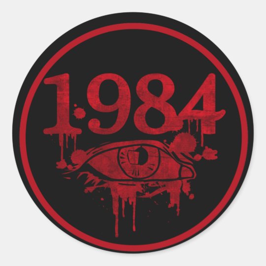 1984 CLASSIC ROUND STICKER | Zazzle.com