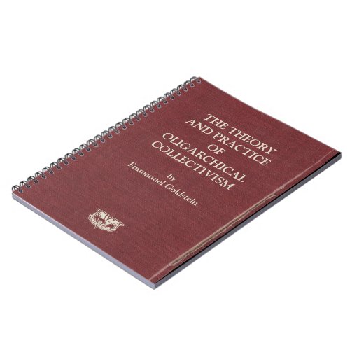 1984 Goldstein Book Cover Notebooks | Zazzle