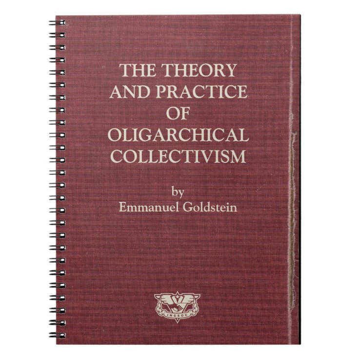1984 Goldstein Book Cover Notebooks | Zazzle