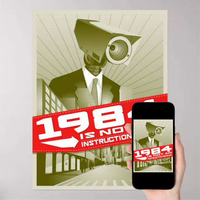 1984 is not an instruction manual poster | Zazzle