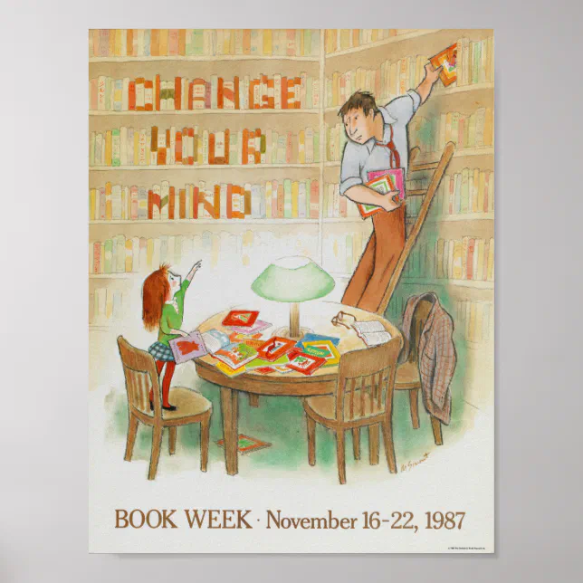 1987 Children's Book Week Poster | Zazzle
