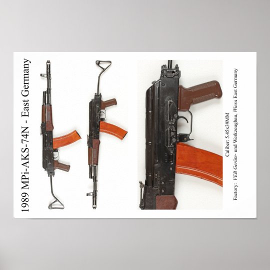 1989 MPi-AKS-74N East Germany Poster | Zazzle.com