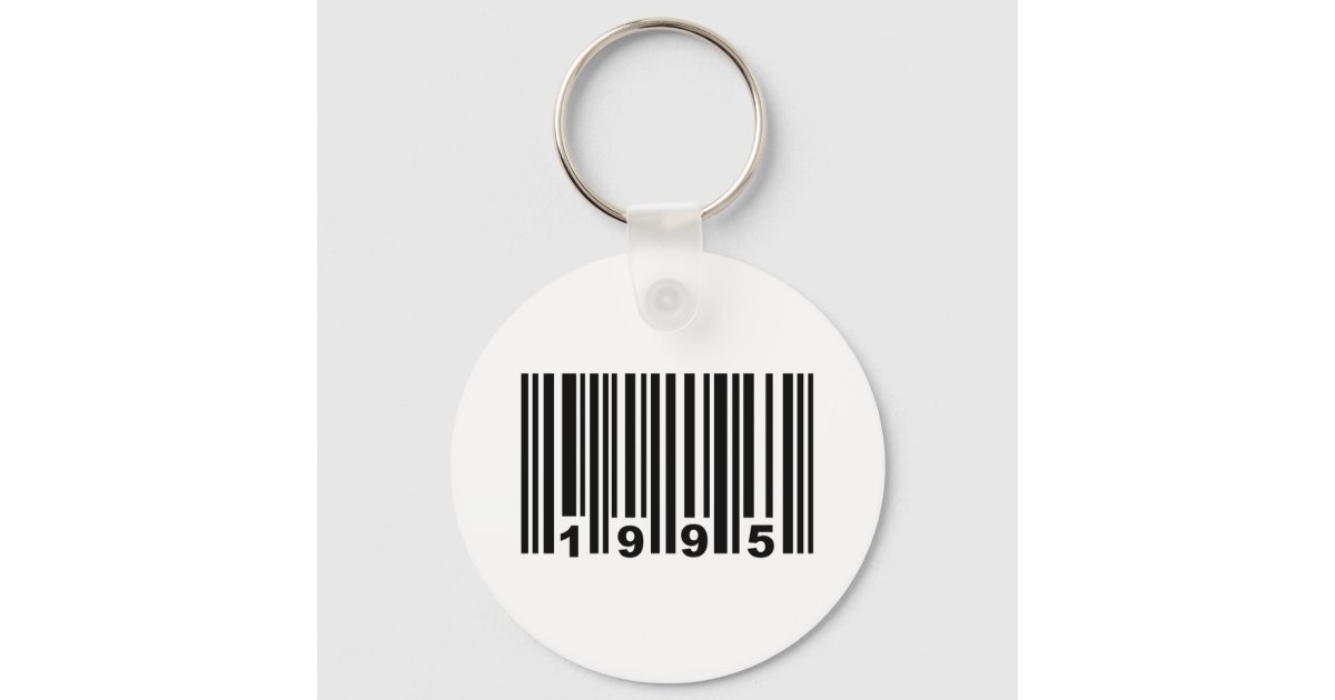 1995 barcode keychain | Zazzle