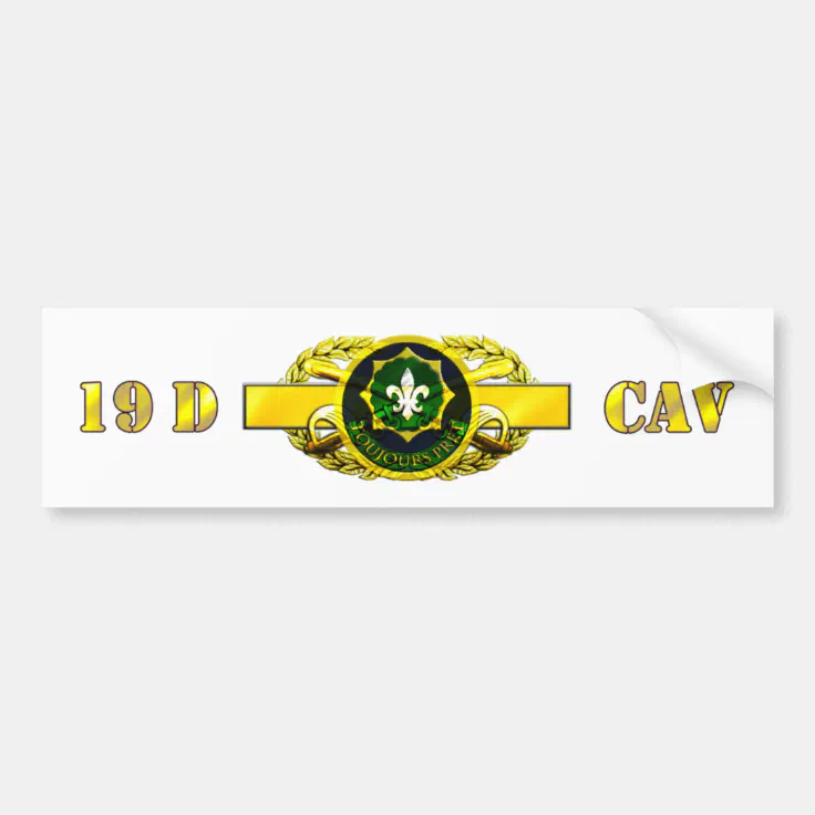 19D 2nd Armored Calvary Regiment Bumper Sticker | Zazzle