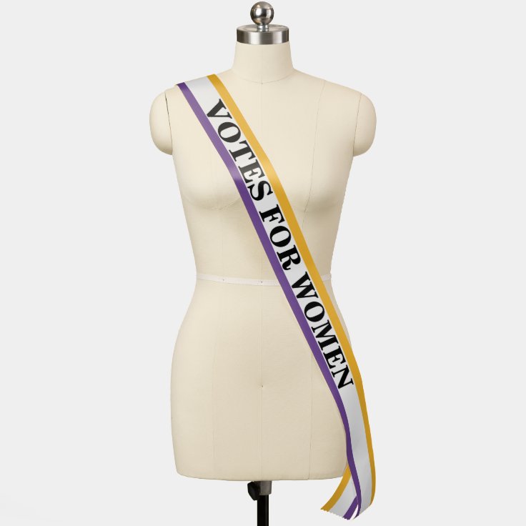 19th Amendment Suffragist Suffrage Parade Banner Sash | Zazzle