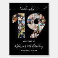 19th Birthday Number 19 Photo Collage Welcome Foam Board | Zazzle