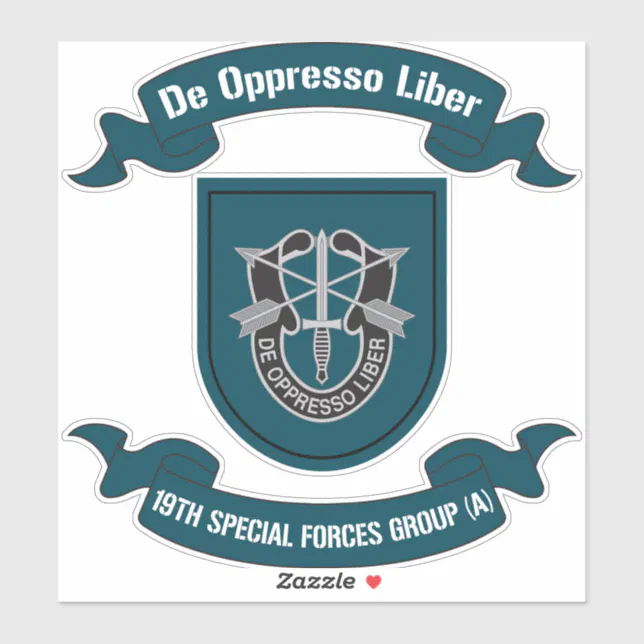 19th Special Forces Group (Airborne) 19th SFG Sticker | Zazzle