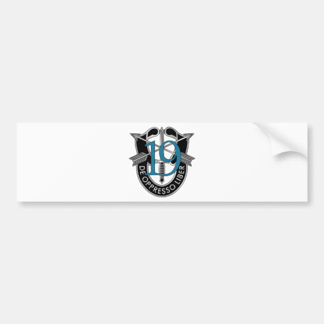 19th Special Forces Group Crest Bumper Sticker | Zazzle