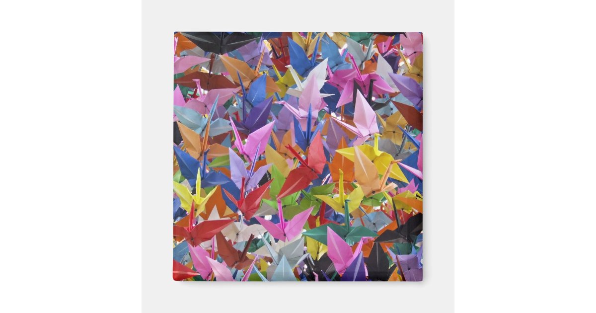 1,000 Origami Paper Cranes Photo Magnet | Zazzle