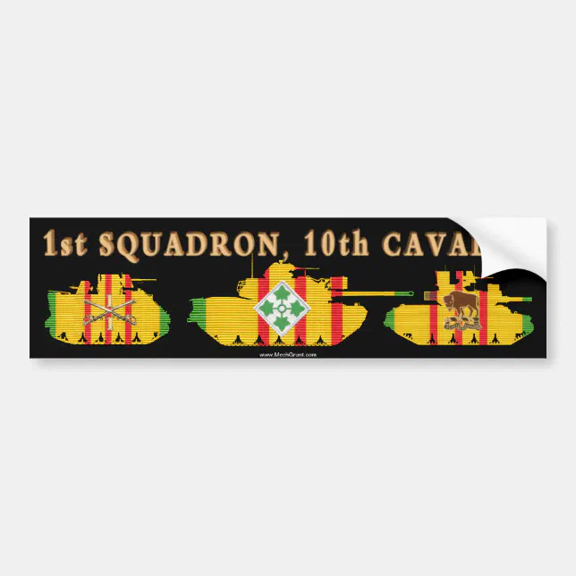 1/10th Cavalry VSR Armored Vehicles Bumper Sticker | Zazzle