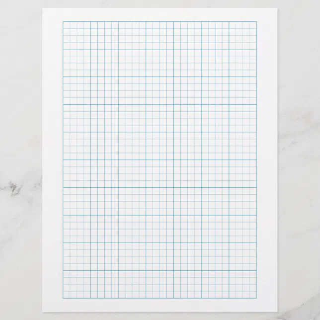 1/4 Inch Graph Paper (4 Squares Per Inch) - Blue | Zazzle