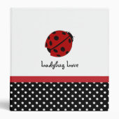 1.5" Personalized Ladybug Love Binder | Zazzle