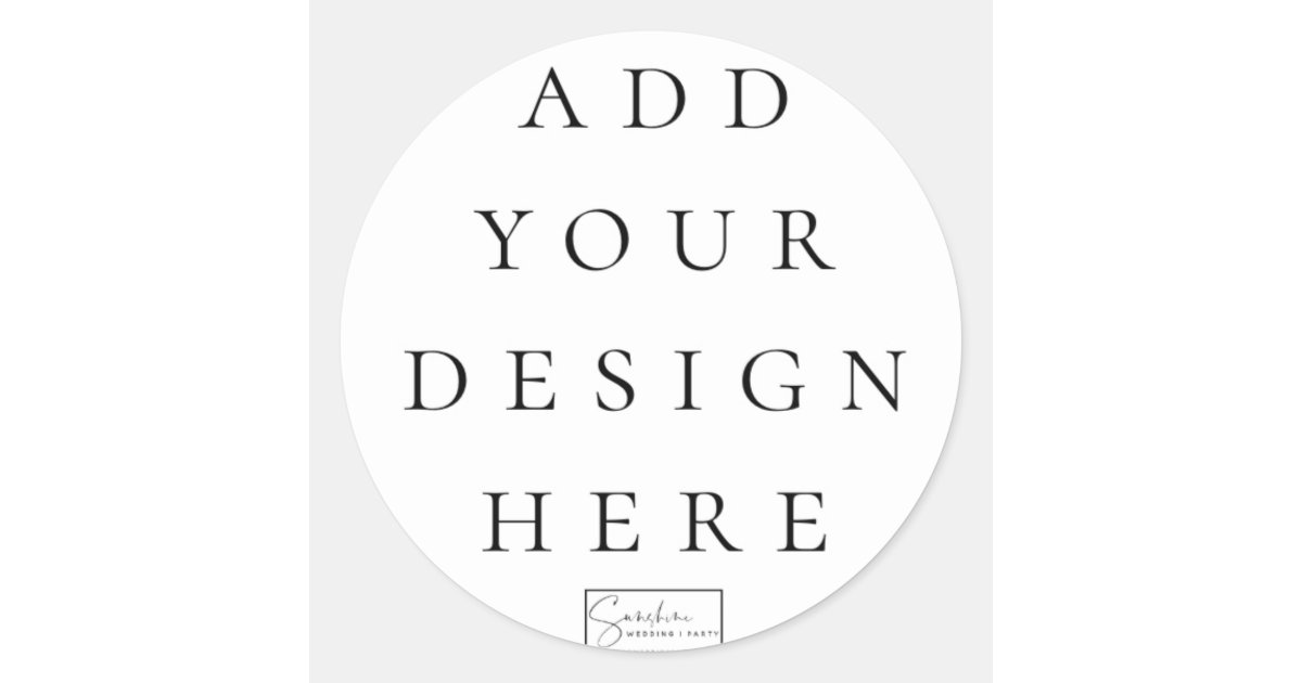 1.5"x1.5" Small Round Label Stickers | Zazzle