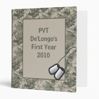 1" ARMY ACU Camo Camouflage Photo Binder Scrapbook | Zazzle