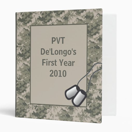 1" ARMY ACU Camo Camouflage Photo Binder Scrapbook | Zazzle