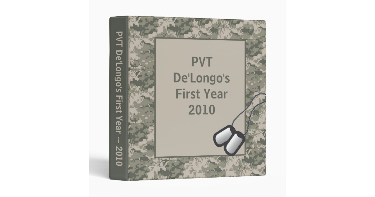 1" ARMY ACU Camo Camouflage Photo Binder Scrapbook | Zazzle