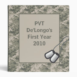 1" ARMY ACU Camo Camouflage Photo Binder Scrapbook | Zazzle