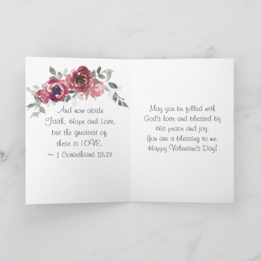 1 Corinthians 13:13 Bible Valentine's Day Card | Zazzle