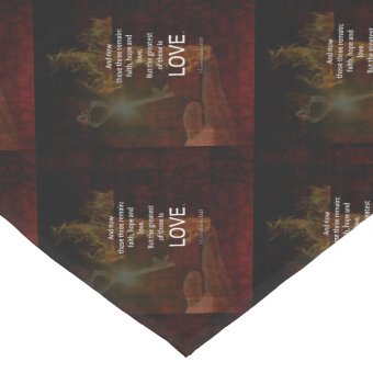 1 Corinthians 13:13 Bible Verses Quote About LOVE Short Table Runner ...