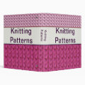1" Customizable Knitting Pattern Binder | Zazzle