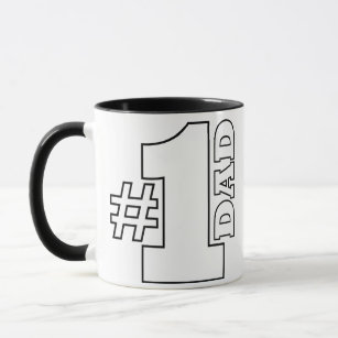 Number 1 Dad Mugs - No Minimum Quantity | Zazzle