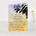 1 Peter 2:9 You are a Chosen People, Bible Card | Zazzle