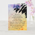 1 Peter 2:9 You are a Chosen People, Bible Card | Zazzle