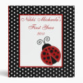 1" Photo Binder Scrapbook Red Ladybug | Zazzle