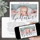 1 Photo Godfather Proposal Modern Elegant Script Invitation | Zazzle