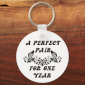 1 Year Anniversary Keychain | Zazzle