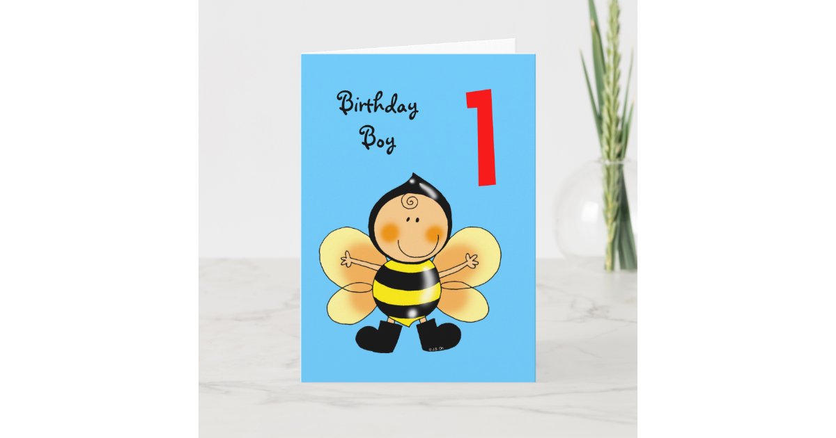 1 Year Old Birthday Boy Card Zazzle 1-year-old-birthday-boy-card-zazzle