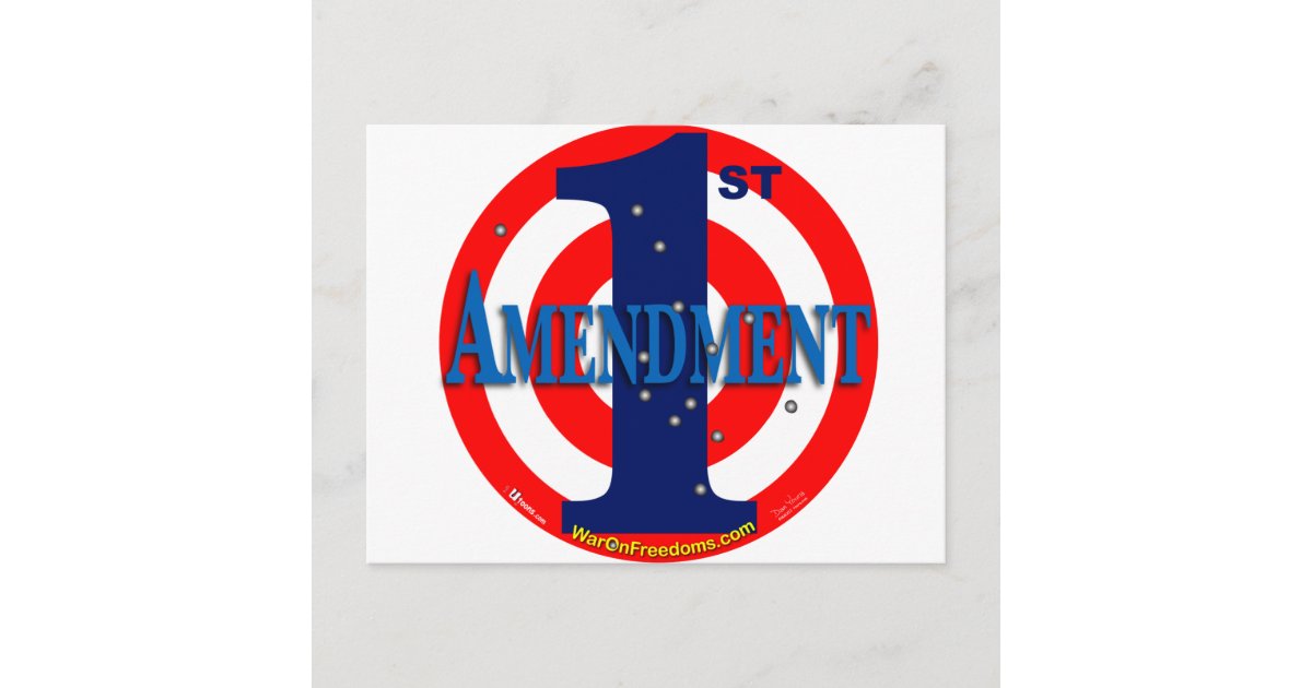 1st Amendment Postcard | Zazzle