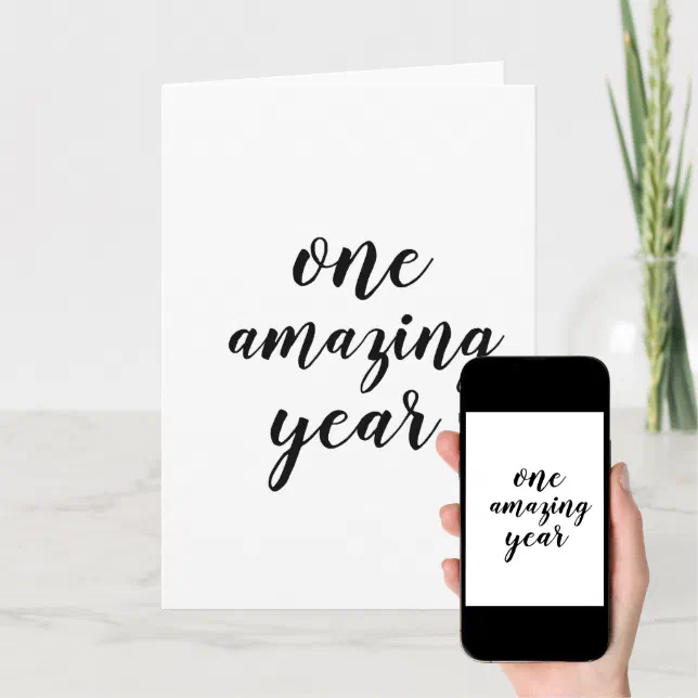 1st anniversary Card | one year anniversary card | Zazzle