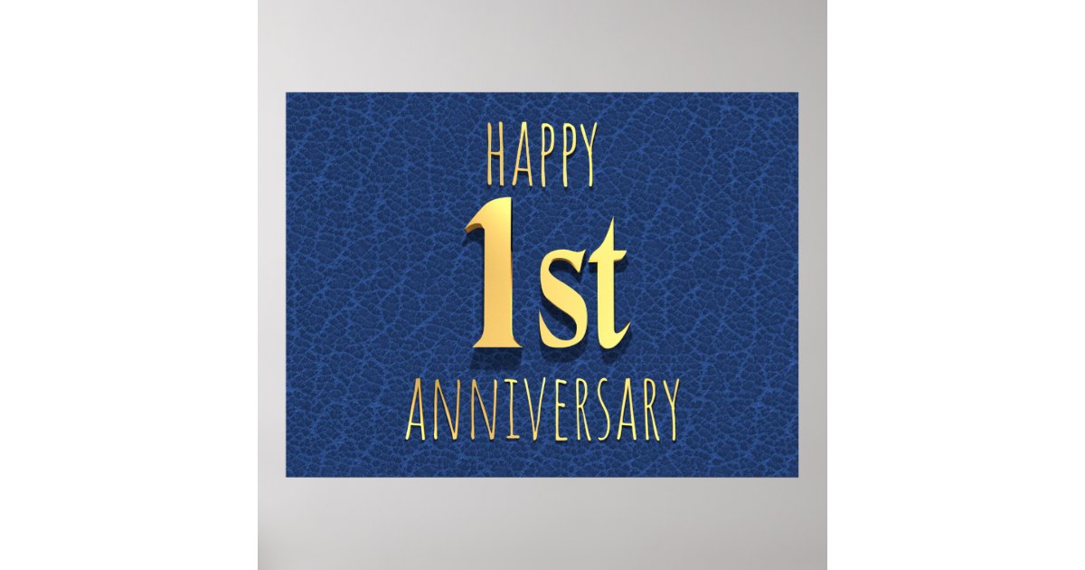 1st Anniversary Poster | Zazzle