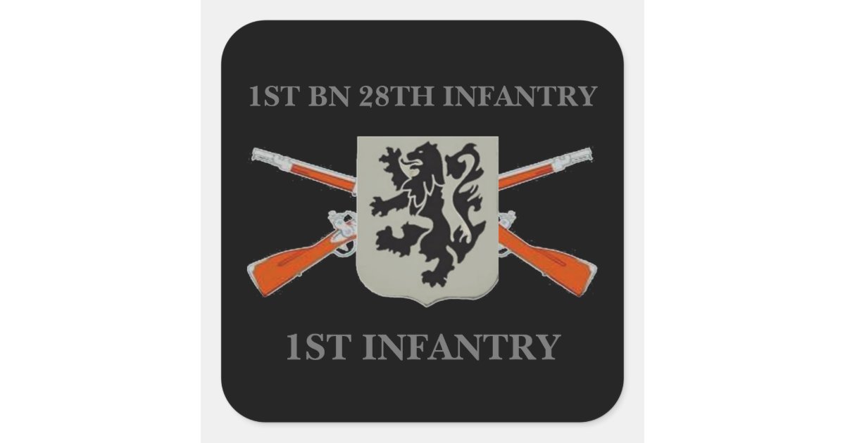 1ST BATTALION 28TH INFANTRY 1ST INFANTRY STICKERS | Zazzle