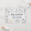 1st Birthday Baby It's Cold Outside Invitation | Zazzle