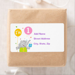 1st Birthday I am 1 Years Old Label | Zazzle