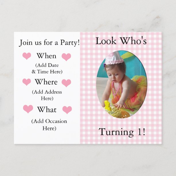 Look Who Turning 1 Invitations | Zazzle
